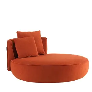 CHATEAU D'AX Brianza Round Chaise - Rust