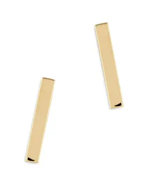 Bloomingdale'S 14k Yellow Bar Stud Earrings - Gold
