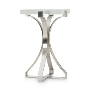 HOOKER FURNITURE Bubble Glass Accent Table - Chrome