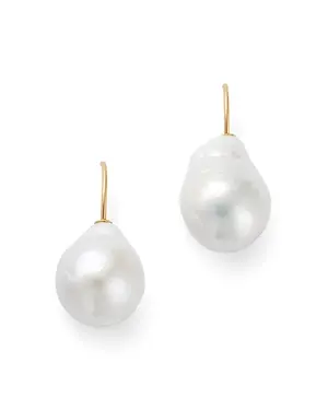 Bloomingdale'S Cultured Freshwater Pearl Drop Earrings - White/gold