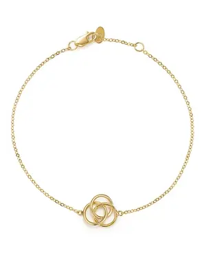 Bloomingdale'S 14k Yellow Love Knot Chain Bracelet - Gold