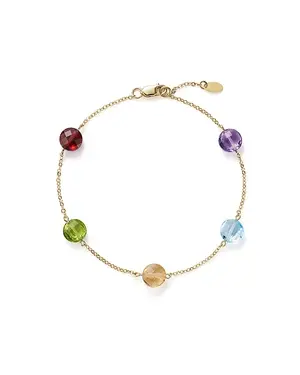 Bloomingdale'S 14k Yellow Gold Multi Gemstone Bracelet - Multi/gold