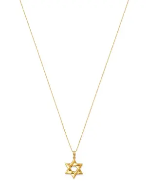 Bloomingdale'S Star Of David 14k Yellow Pendant Necklace - Gold