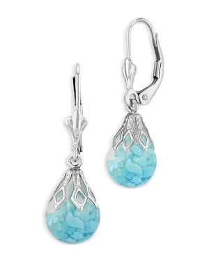 Aqua Drop Earrings
