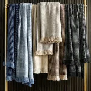 MATOUK Cleo Cashmere Throw - Cloud