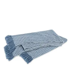 MATOUK Cleo Cashmere Throw - Hazyblue