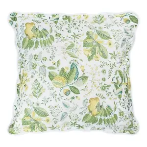 MATOUK Schumacher Pomegranate Quilted Euro Sham - Citrus