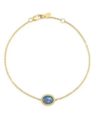 Bloomingdale'S Opal Oval Bracelet - Blue/gold