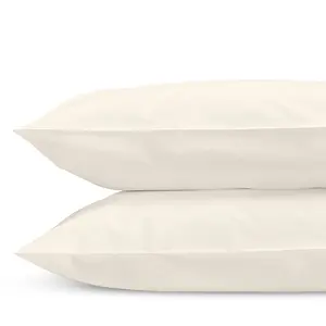 MATOUK Luca Satin Stitch King Pillowcase, Pair - Ivory