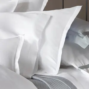 MATOUK Talita Satin Stitch Standard Sham - White