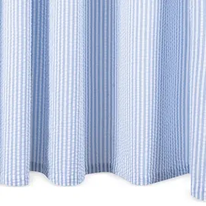 MATOUK Matteo Seersucker Shower Curtain Azure