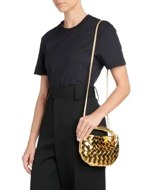 Bottega Veneta Mini Sardine Bag - Gold