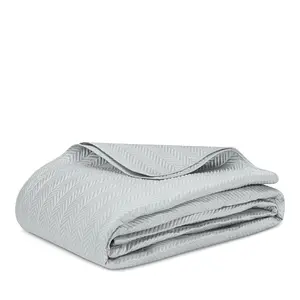 MATOUK Netto Quilted Coverlet, King - Pool