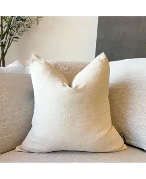 MODISH DECOR PILLOWS Square Pillow Cover, 18"l X 18"w - Beige