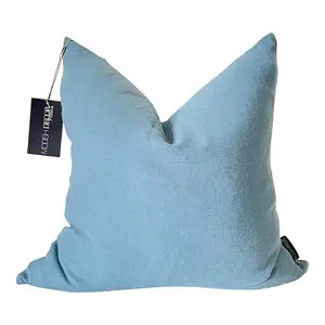MODISH DECOR PILLOWS Square Pillow Cover, 18"l X 18"w Blue Mist
