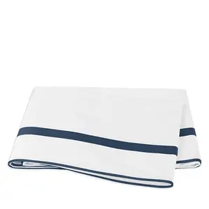 MATOUK Louise Flat Sheet, Full/queen - Navy