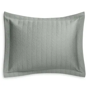 MATOUK Netto Quilted Standard Sham Celadon
