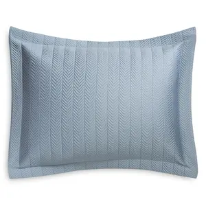 MATOUK Netto Quilted Standard Sham - Hazy Blue