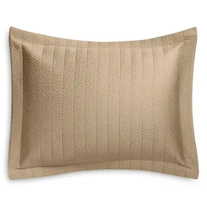 MATOUK Netto Quilted King Sham - Champagne