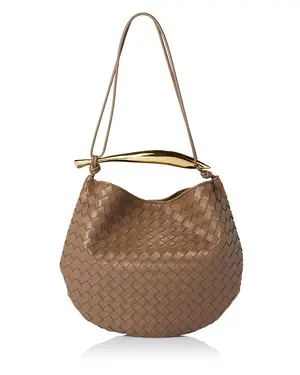 Bottega Veneta Gold Tone Shoulder Bags