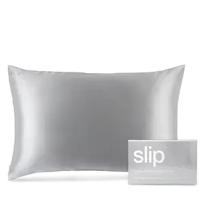 Slip Pure Silk Pillowcase, Queen Silver