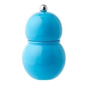 ADDISON ROSS Lacquer Bobbin Salt Or Pepper Mill Grinder Aqua