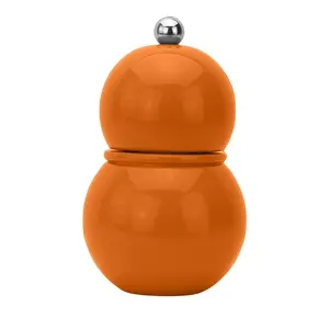 ADDISON ROSS Lacquer Bobbin Salt Or Pepper Mill Grinder Orange