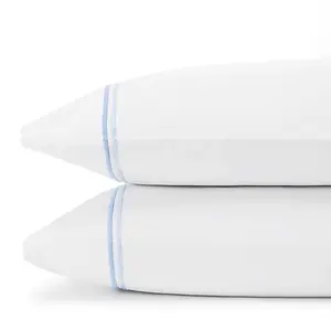 MATOUK Essex King Pillowcase, Pair - Azure