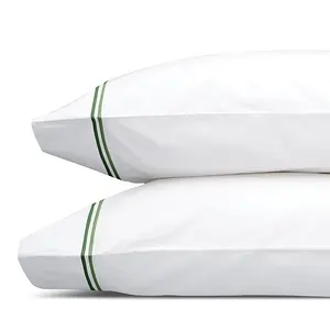 MATOUK Essex King Pillowcase, Pair Green
