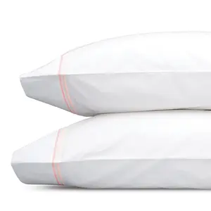 MATOUK Essex King Pillowcase, Pair Pink