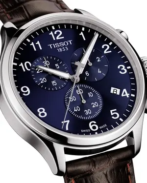 TISSOT Chrono Xl Classic Chronograph, 45mm - Blue/brown