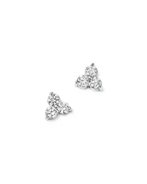 Bloomingdale'S Diamond 14k Gold Trio Stud Earrings - White