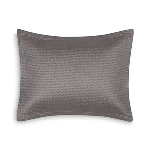 MATOUK Alba Quilted Boudoir Sham Charcoal