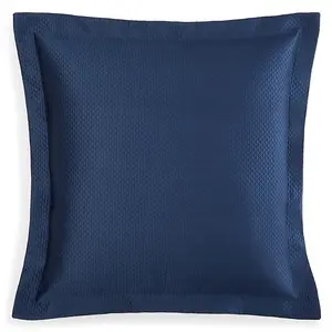 MATOUK Alba Quilted Euro Sham - Navy