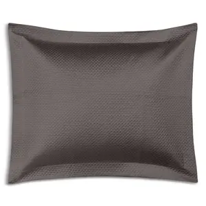 MATOUK Alba Quilted Standard Sham - Charcoal