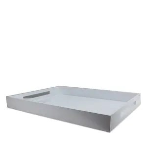 ADDISON ROSS 22 X 16 Carbon Lacquer Tray White