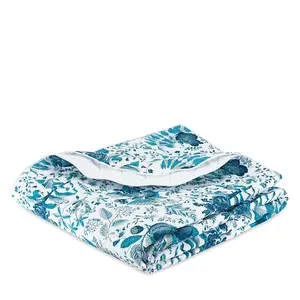 MATOUK Schumacher Pomegranate Quilt, Full/queen - Prussian Blue