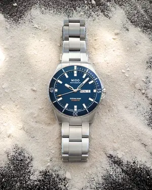 MIDO Multifort 42mm Watch - Blue/silver