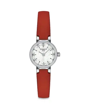 TISSOT Lovely Round Watch, 20mm White/red