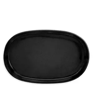 L'Objet Terra Oval Platter, Small - Black
