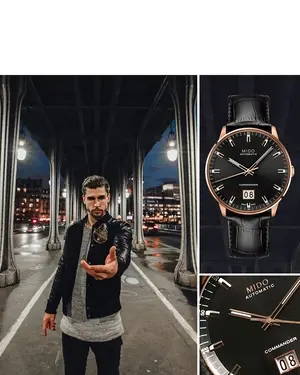 MIDO Commander 42mm Watch - Black