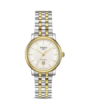 TISSOT Carson Automatic Lady Watch, 30mm - White/gold