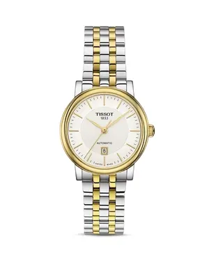 TISSOT Carson Automatic Lady Watch, 30mm - White/gold