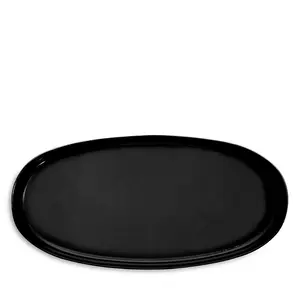 L'Objet Terra Oval Platter, Medium - Black