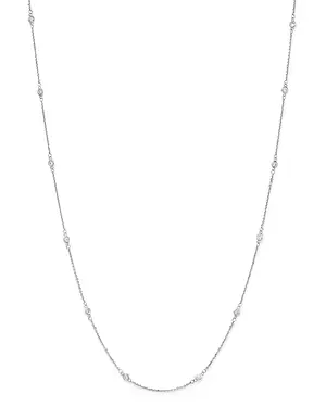 Bloomingdale'S Diamond Station 14k Gold Necklace - White