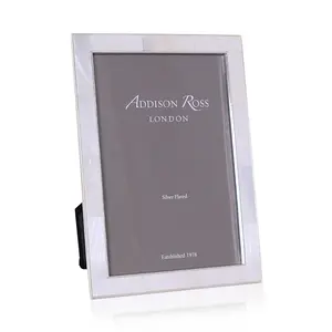 ADDISON ROSS Shell & Plated 4 X 6 Picture Frame - Silver
