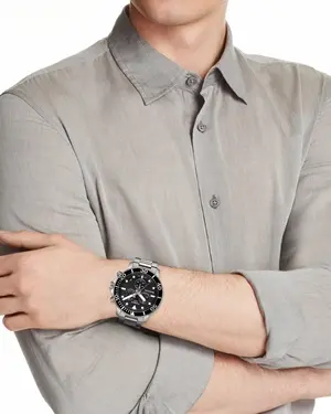 TISSOT Seastar 1000 Chronograph 45.5mm - Black/silver