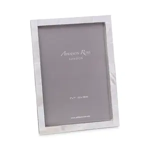 ADDISON ROSS Mother Of Pearl 5 X 7 Picture Frame - White