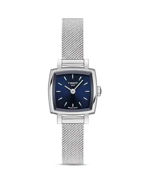 TISSOT Lovely Square Mesh Bracelet Watch - Blue/silver