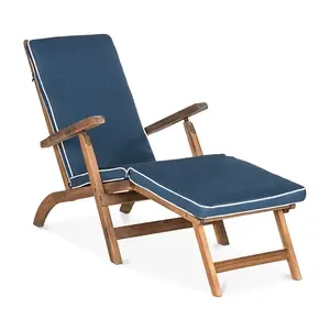 SAFAVIEH Palmdale Outdoor Lounge Chair - Navy